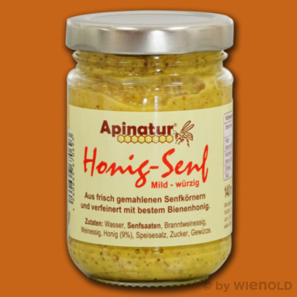 Honigsenf mittelscharf 140ml – Vielseitig einsetzbar, 4,50